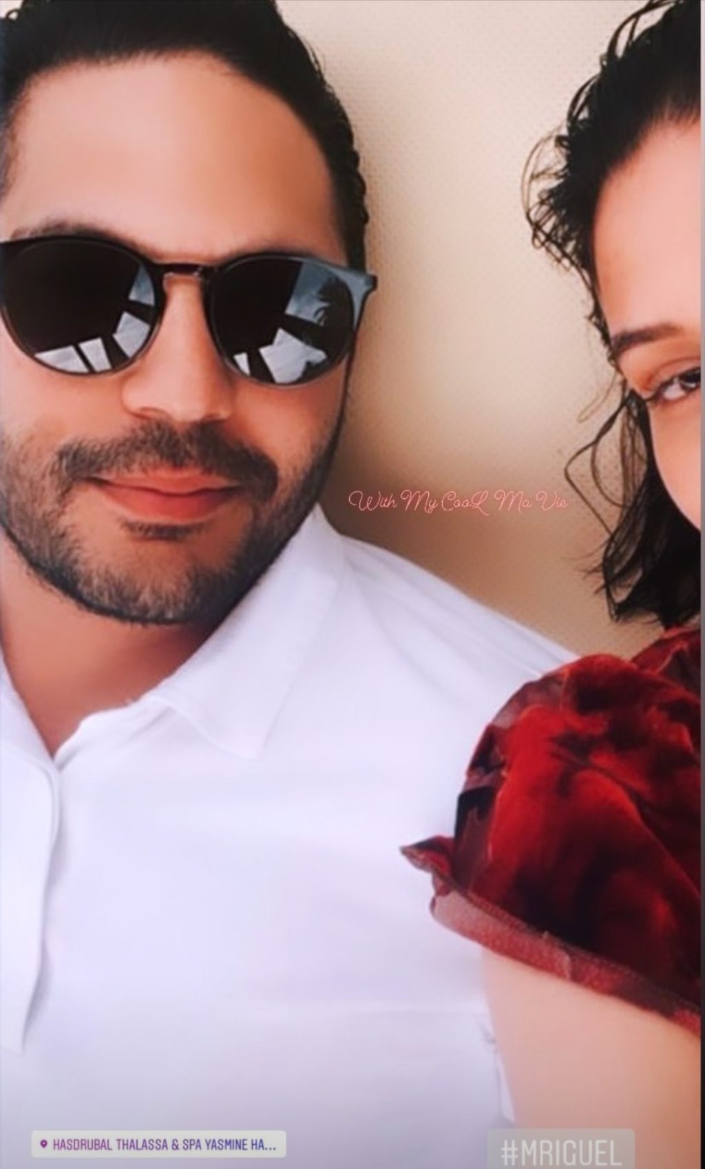 En photo : Azza Slimene s'affiche avec son fiancé - Polture