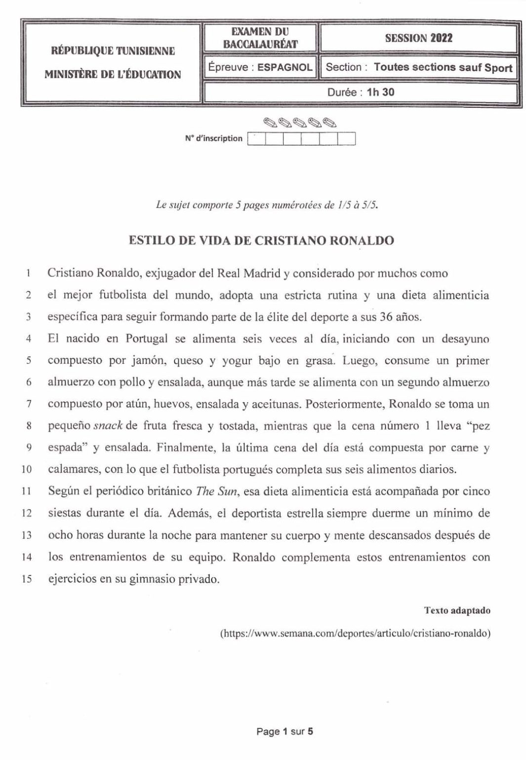 Bac Info 2022 : toutes les épreuves de la session principale - Polture