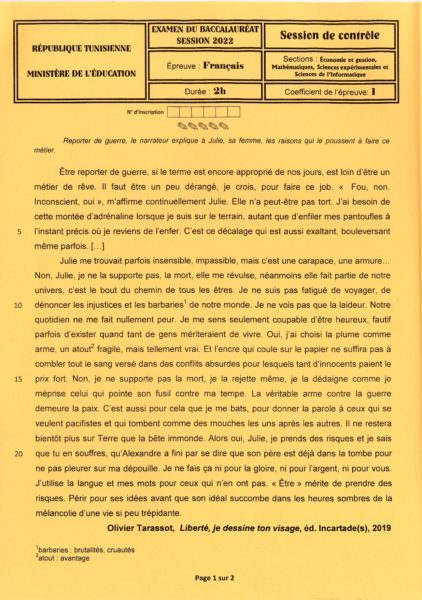 Bac sciences expérimentales 2022 : toutes les épreuves de la session de ...