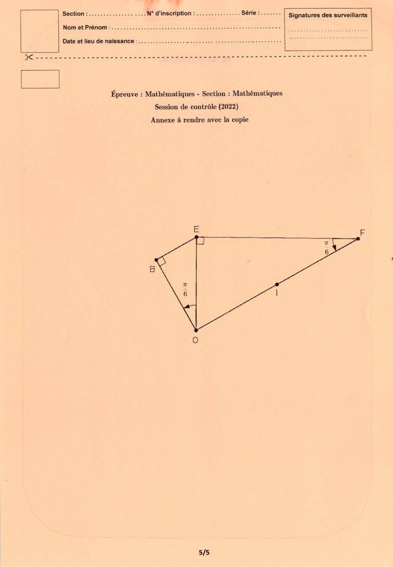 Bac Maths 2022 : Toutes les épreuves de la session de contrôle - Polture