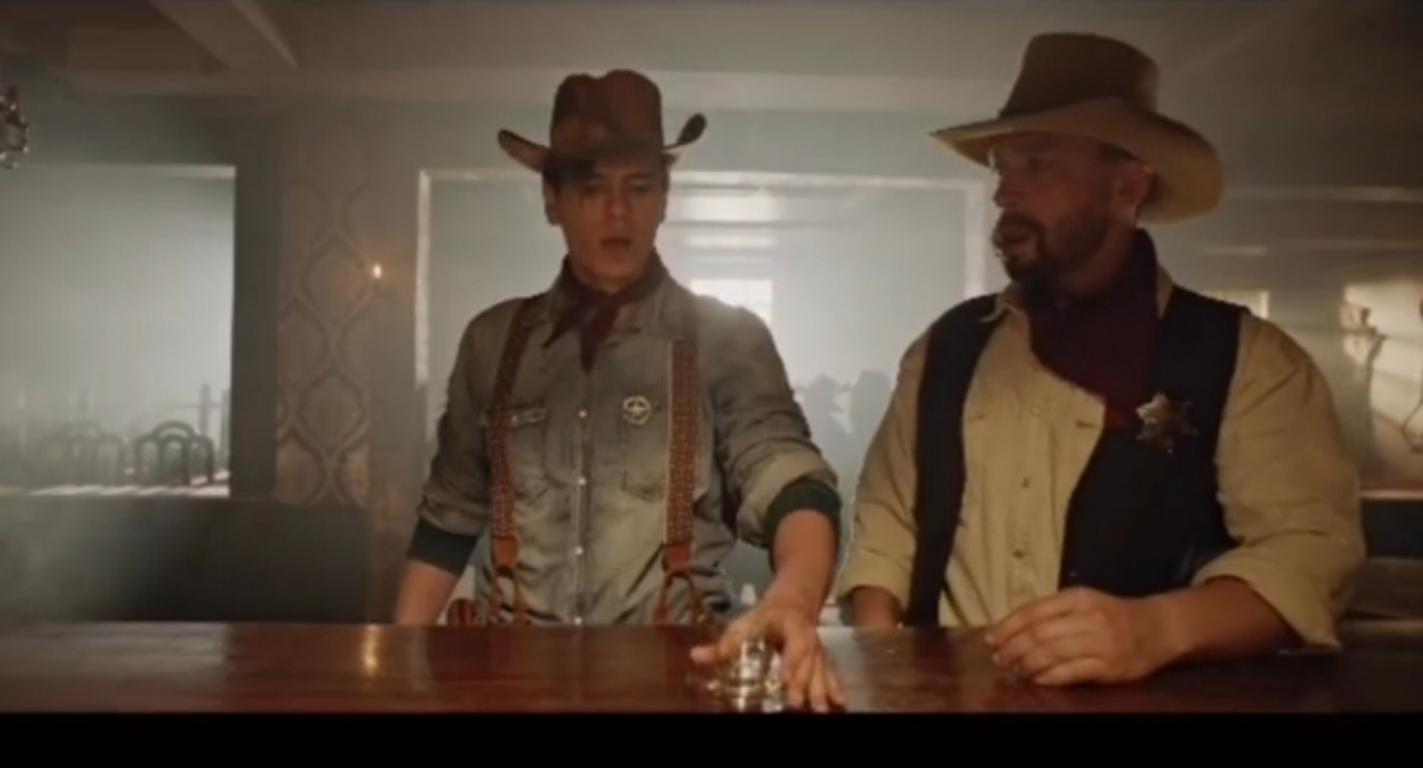 Yassine Ben Gamra et Nassim Ziadia en cowboys pour Golden Coffee - Polture