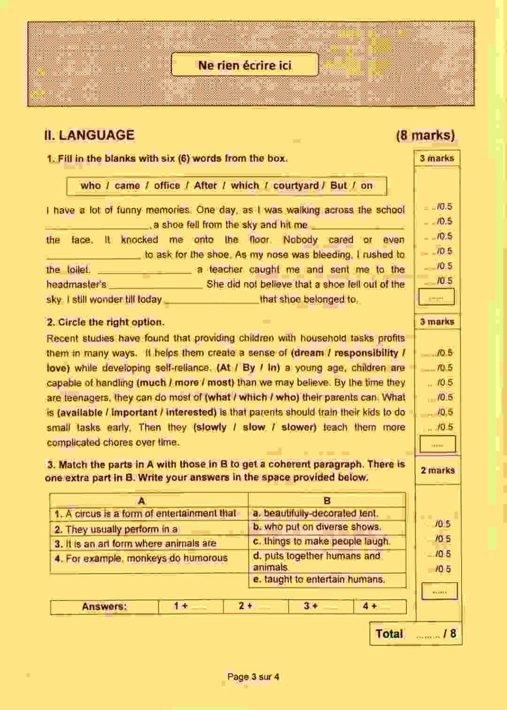 Brevet 2023 : Toutes les épreuves de la 9ème année (Général) - Polture