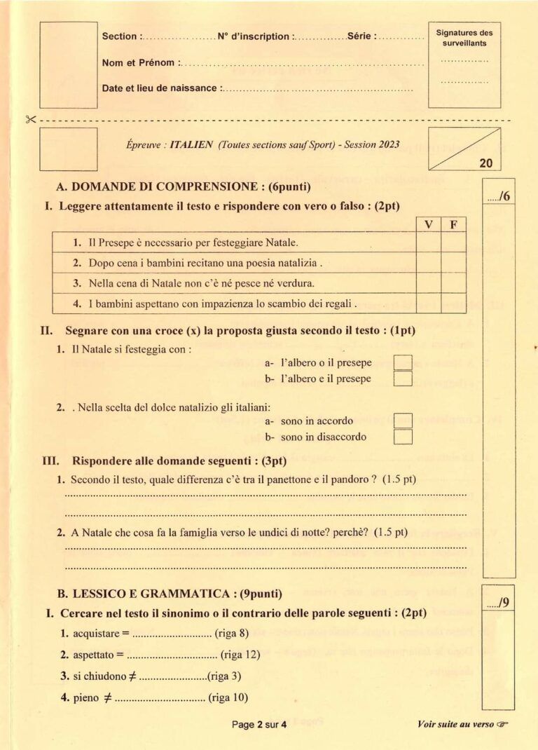Bac 2023 : Toutes les épreuves du Bac Sciences Expérimentales (session ...